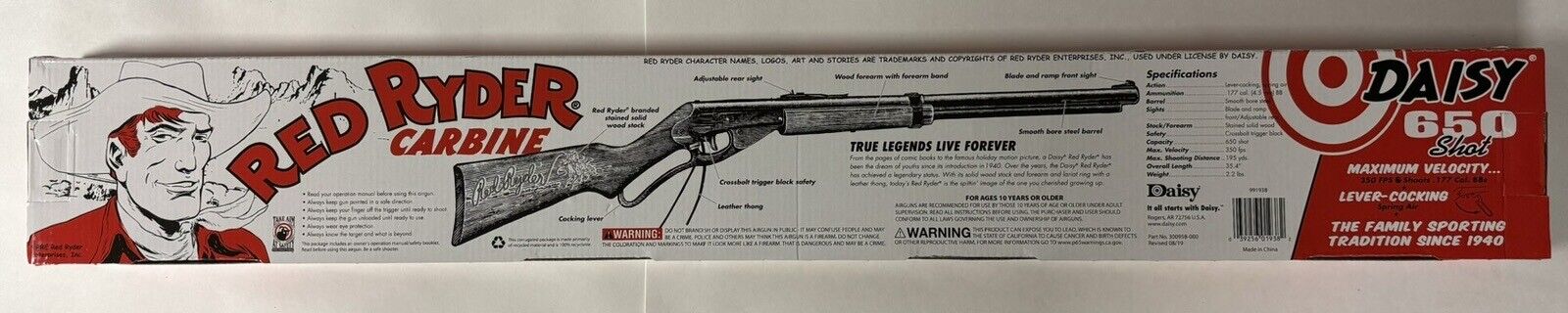 A Christmas Story Autographed 40th Anniversary Red Ryder BB Gun Signed ...